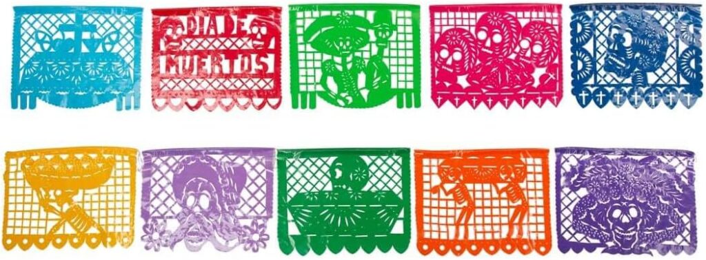 Papel Picado Día de Muertos - VIVA MÉXICO 🇲🇽